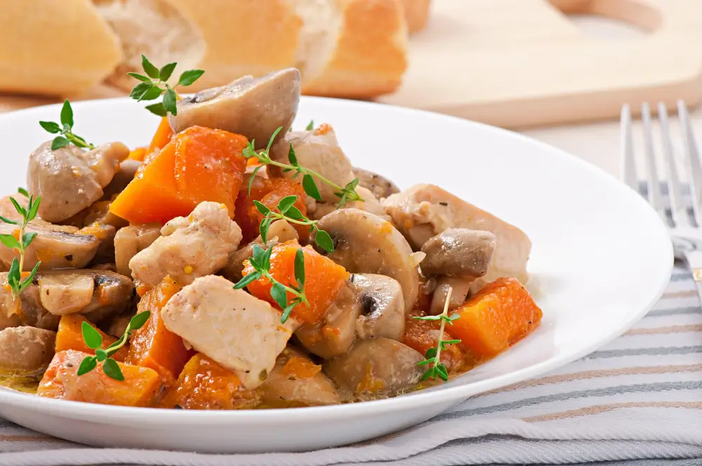 Sauté de Dinde Aux Carottes et Champignons au Cookeo